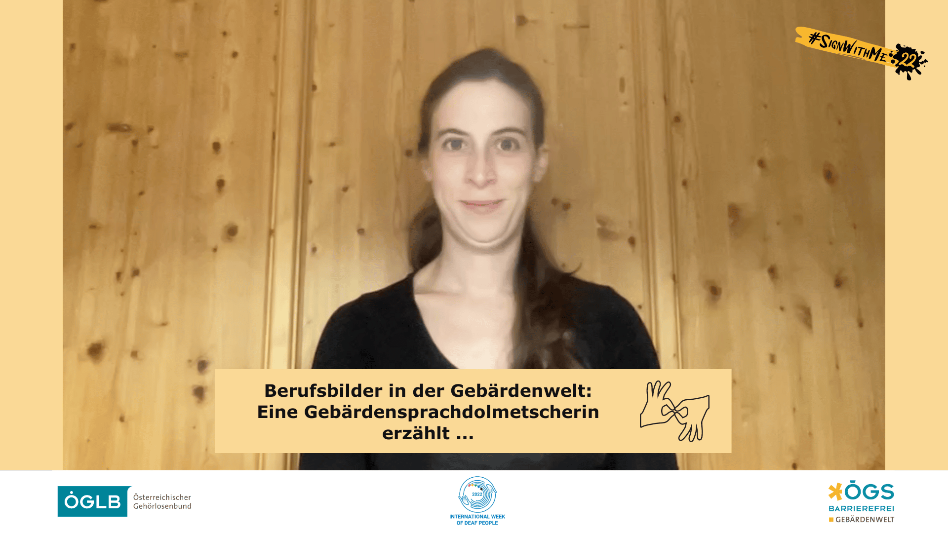 Berufsbilder in der Gebärdenwelt: Eine Gebärdensprachdolmetscherin ...