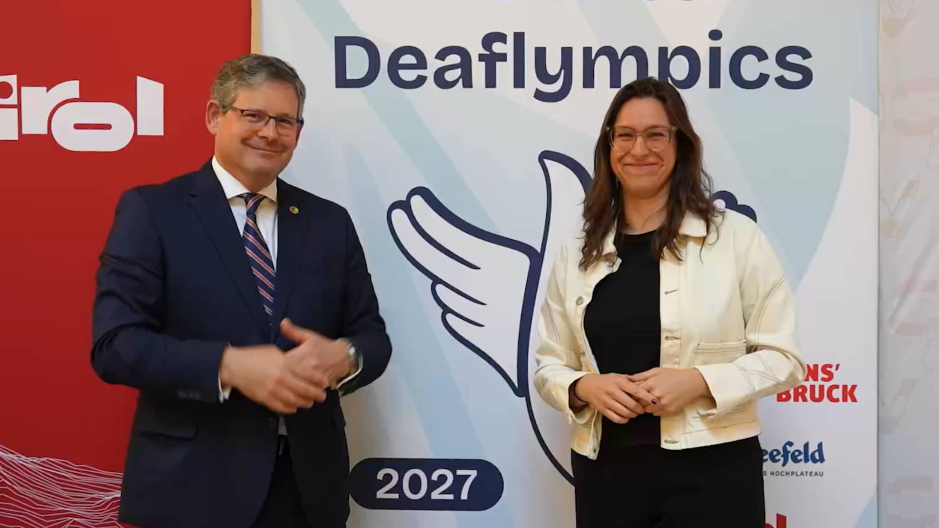 ICSD Präsident Adam Kosa bei Vorstellung der Deaflympics 2027 ...